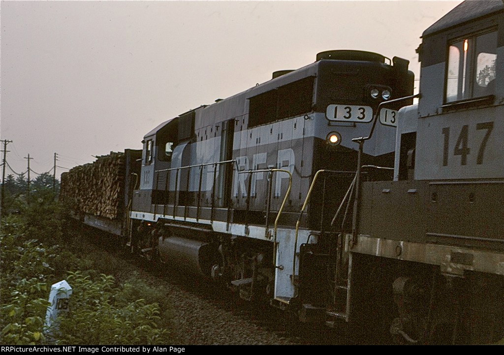 RF&P GP35 133 runs fourth in a quartet of GP's